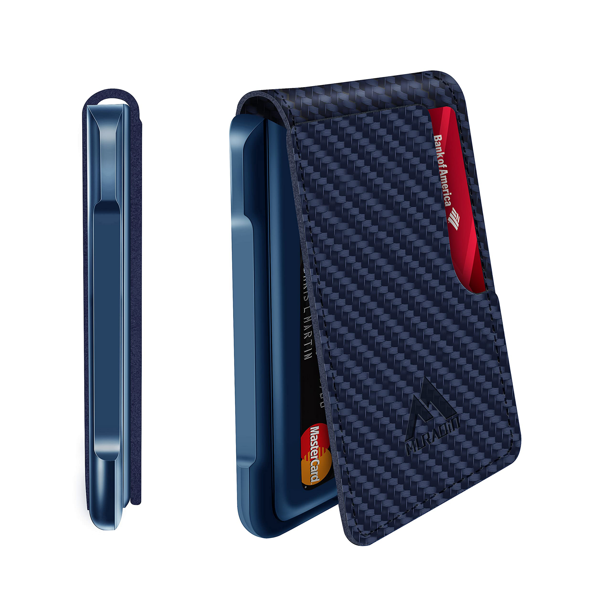 V03 – Carbon Fiber Wallet – Carbon Blue